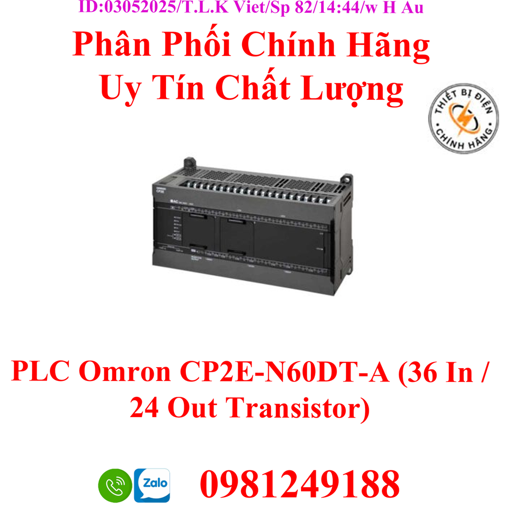 PLC Omron CP2E-N60DT-A (36 In / 24 Out Transistor) – thietbidienchinhhang