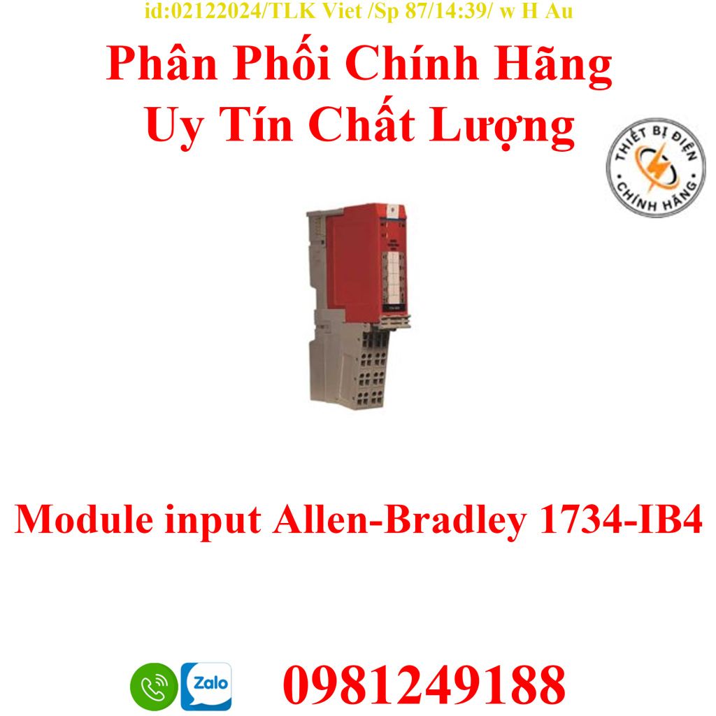 Module input Allen-Bradley 1734-IB4 – thietbidienchinhhang