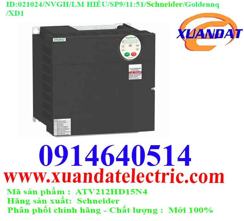 Biến tần Schneider ATV212HD15N4 15kW 20HP 3 Pha 380V – thietbidienchinhhang