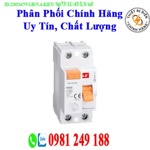RCCB LS RKN-B 1P+N 63A – thietbidienchinhhang