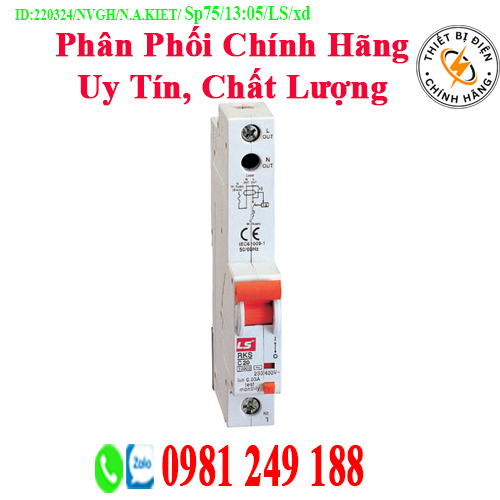 RCBO LS RKS 1P+N 10kA 6A-10A-16A-20A-25A-32A – thietbidienchinhhang