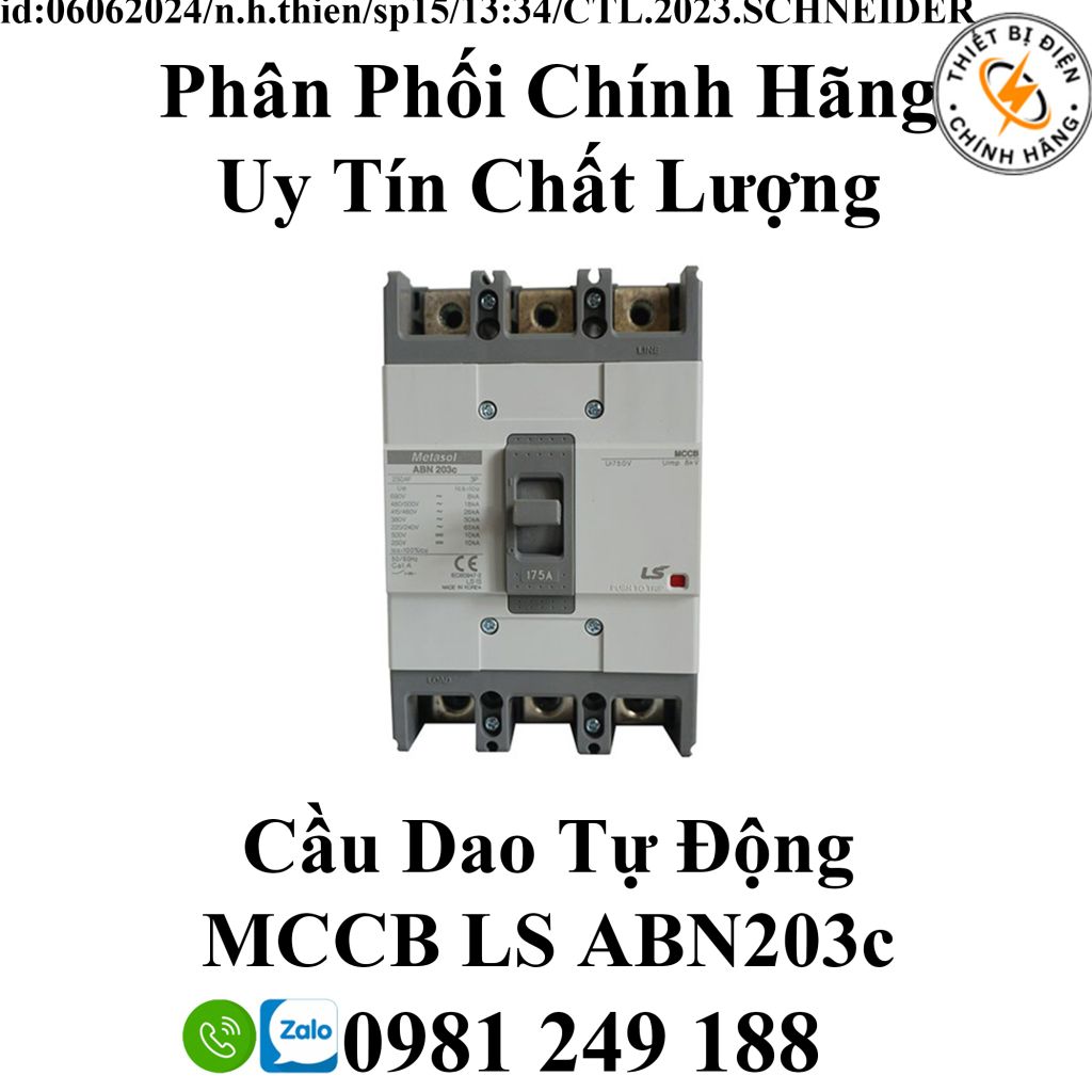Cầu Dao Tự Động MCCB LS ABN203c – thietbidienchinhhang