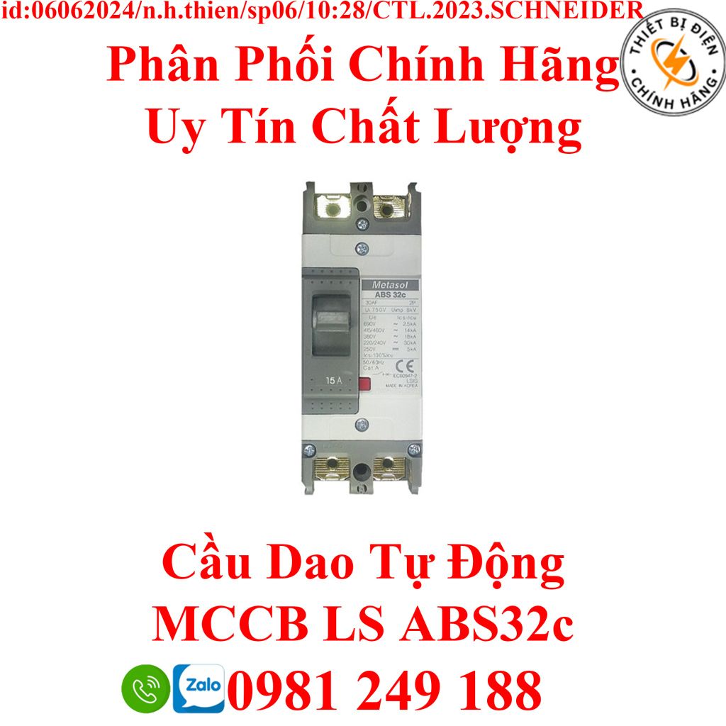 Cầu Dao Tự Động MCCB LS ABS32c – thietbidienchinhhang