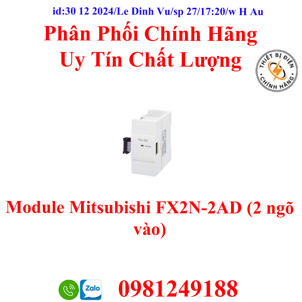 Module Mitsubishi FX2N-2AD (2 ngõ vào) – thietbidienchinhhang
