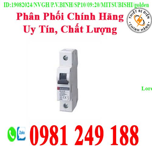 MCB Mitsubishi BH-D10 1P 50A TYPE C DC N, 10kA – thietbidienchinhhang
