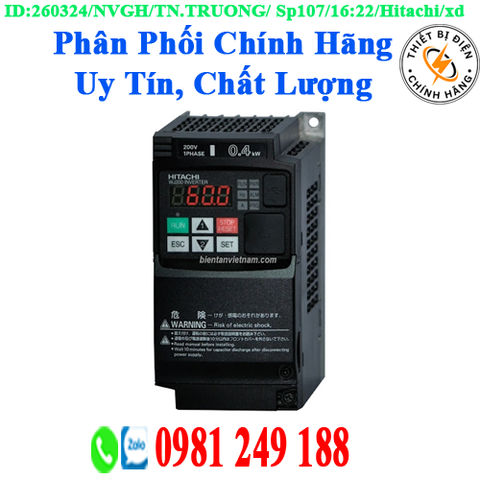 Biến Tần Hitachi WJ200N-110HFC 11kW 15HP 3 Pha 380V – thietbidienchinhhang