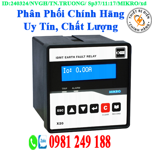 Rơ-le bảo vệ chạm đất Mikro X20-EFR-240AD – thietbidienchinhhang