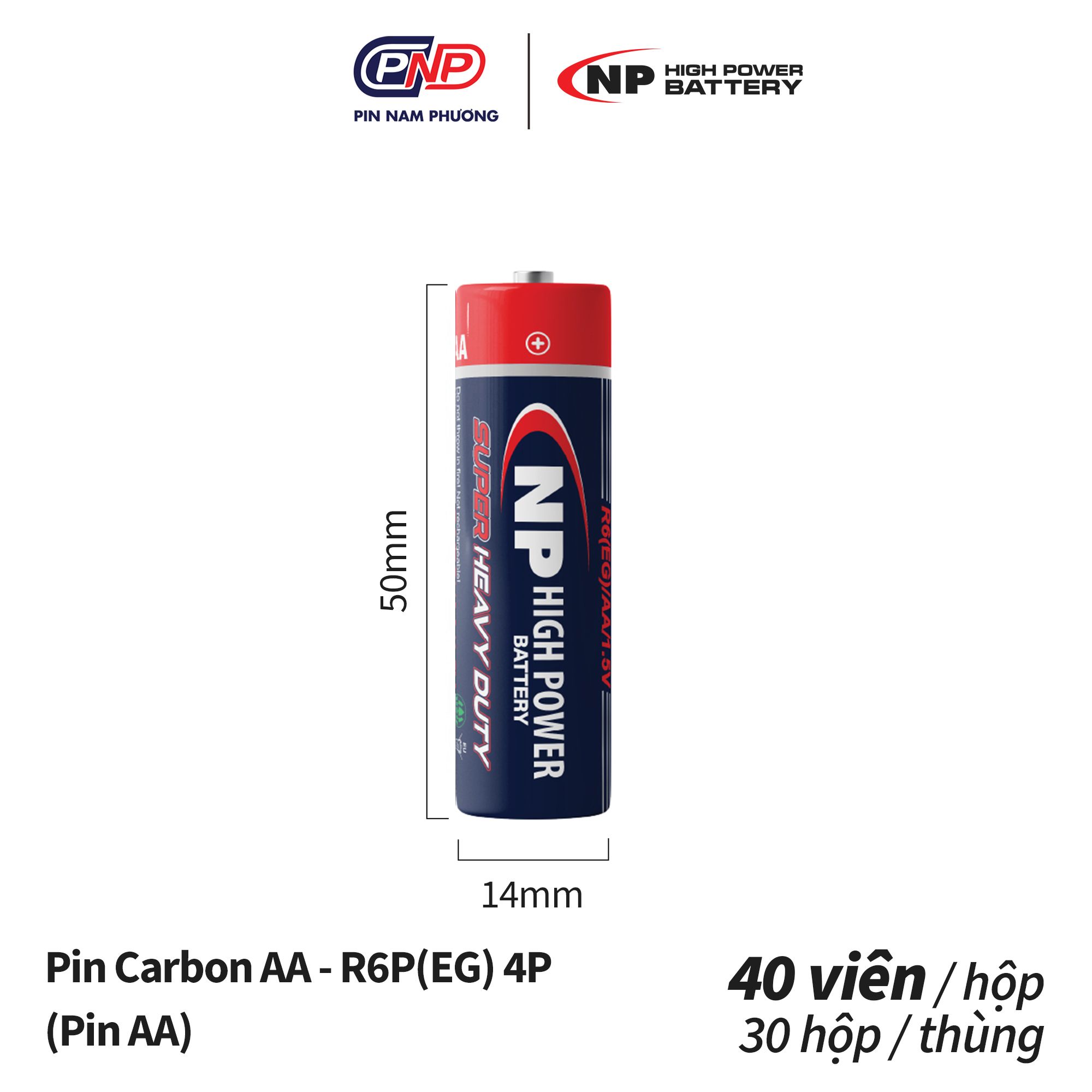 Pin Carbon AA - NP (EG) – NP Battery