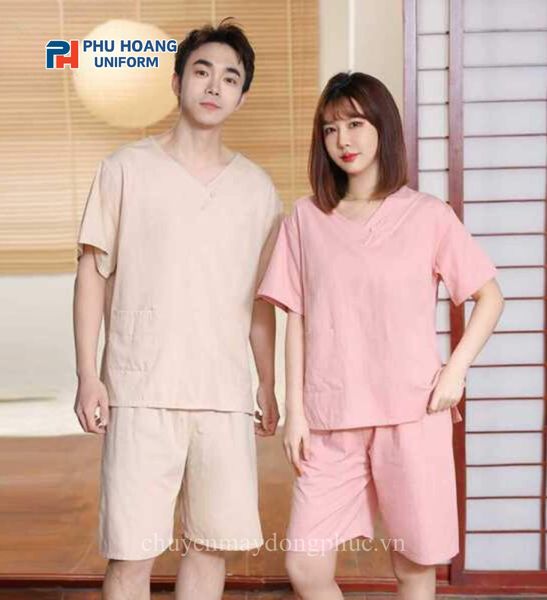 BỘ ĐỒ SPA DÀNH CHO KHÁCH 003 – Đồng phục Phú Hoàng