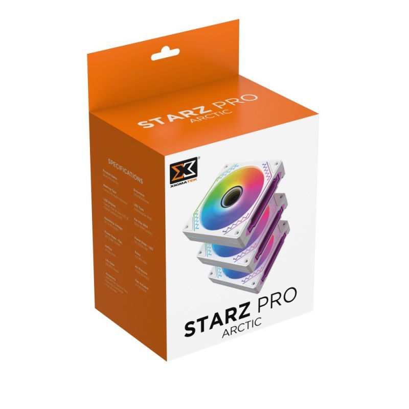 Bộ 3 Fan Xigmatek STARZ Pro M20A Artic - Xgear