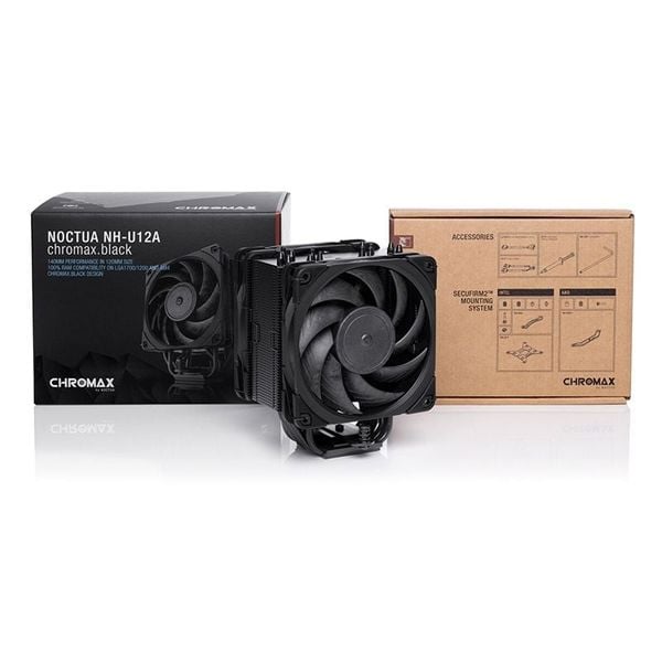 Tản nhiệt khí Noctua NH-U12A Chromax Black Edition - Xgear