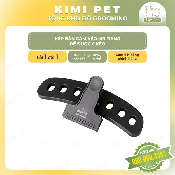 Kẹp bàn cắm kéo Mr.Jiang để được 6 kéo, dụng cụ grooming thú cưng ...