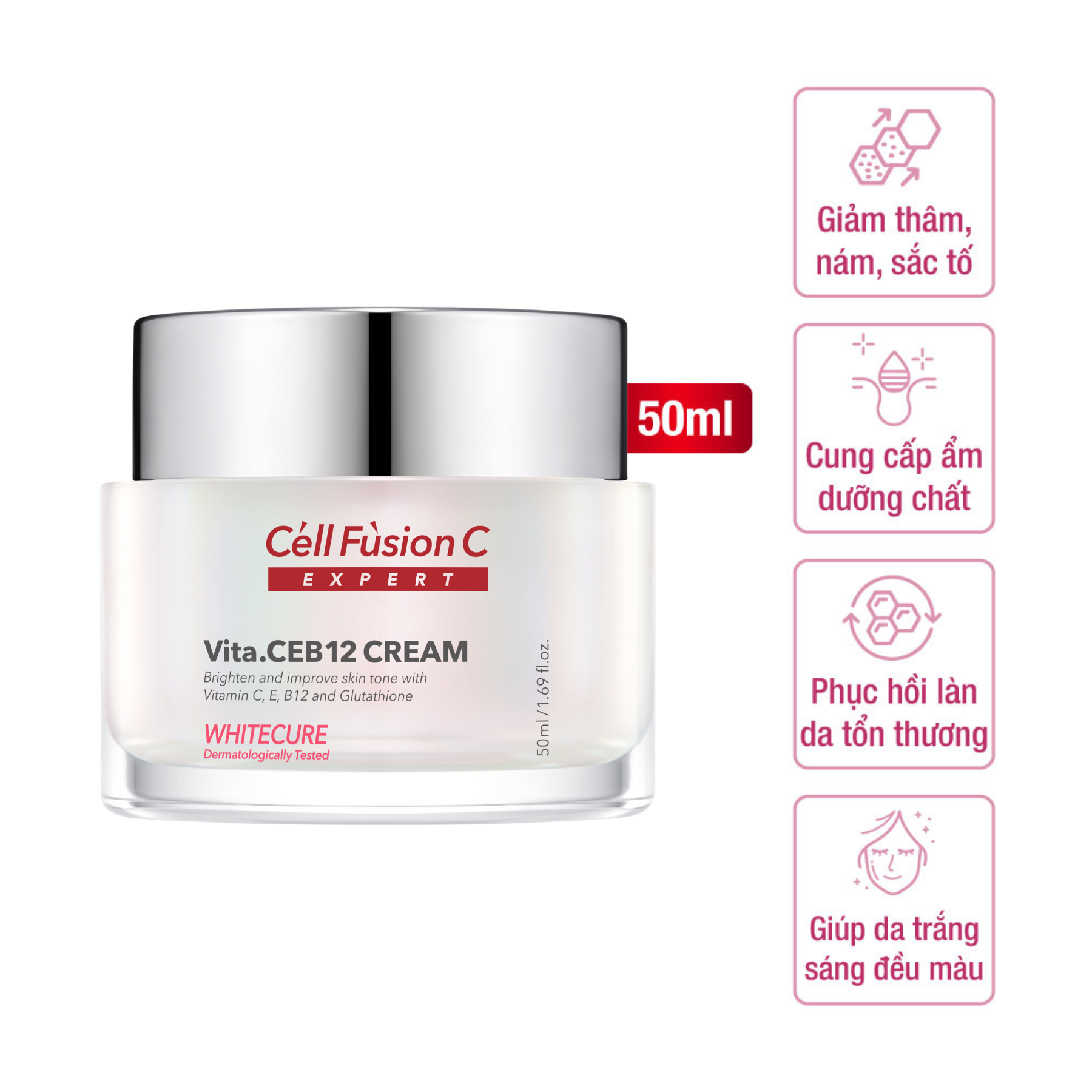 Kem dưỡng trắng & đều màu da cell fusion c expert white cure vita.ceb1 ...