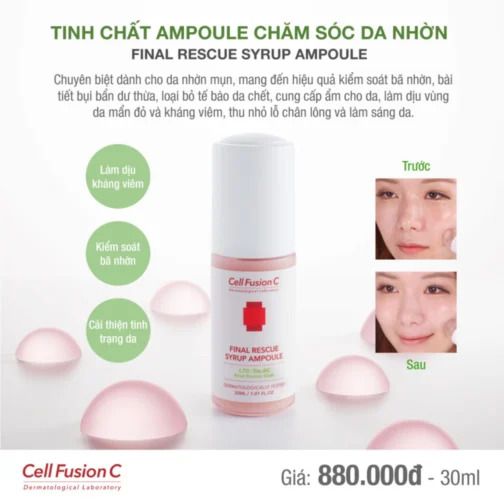 Tinh chất chăm sóc da nhờn mụn 30ml - Final rescue syrup ampoule – Kate ...