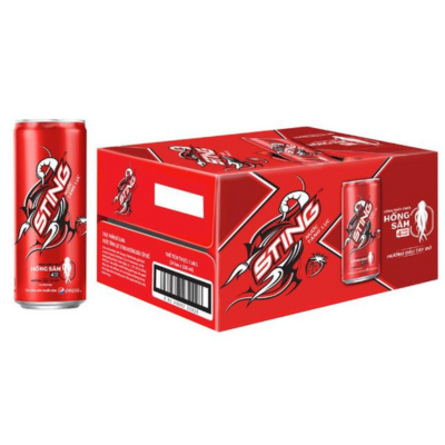 Sting đỏ lon 320ml – Exhanofood