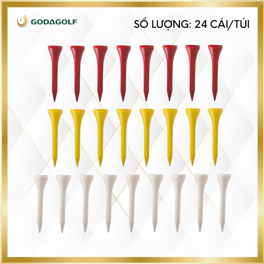 Tee Golf Gỗ Cao Cấp Tabata 40mm | Tabata Golf Chính Hãng – Goda Golf