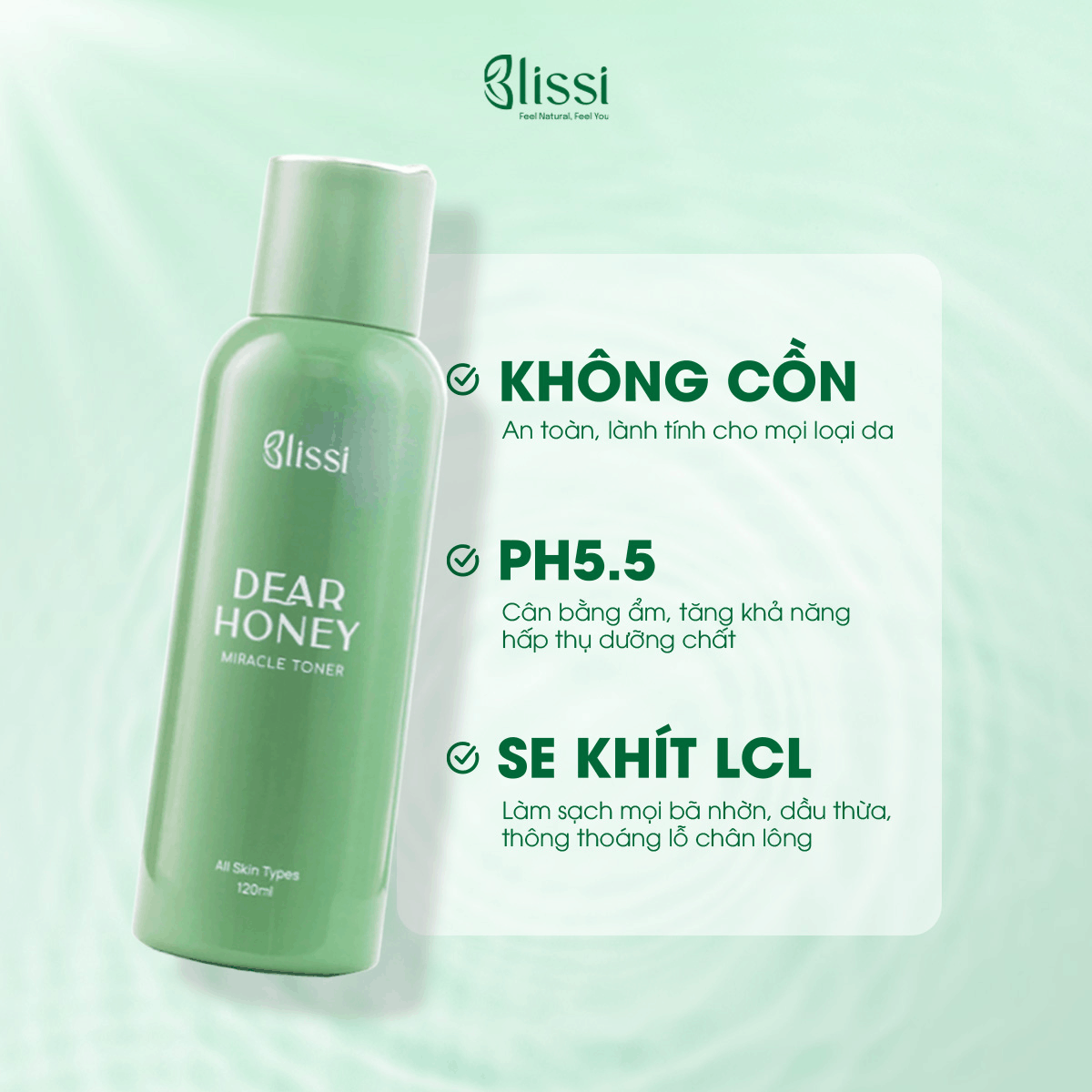 Toner Nước Cân Bằng Da Dear Honey Cấp Ẩm, Cân Bằng pH Ngăn Ngừa Lão Hó
