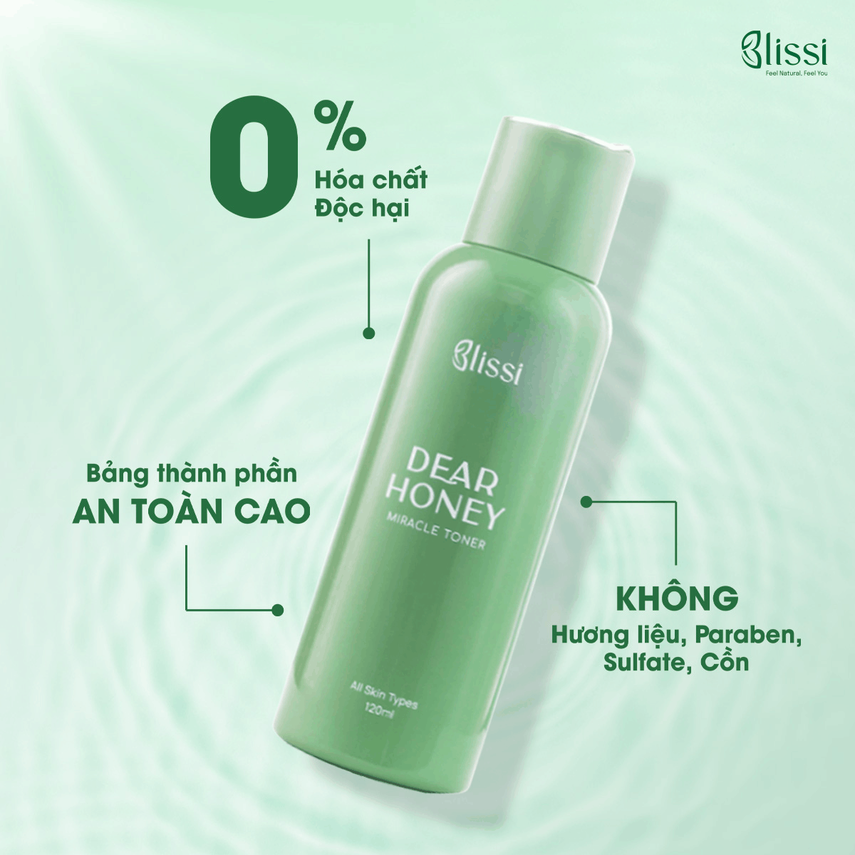 Toner Nước Cân Bằng Da Dear Honey Cấp Ẩm, Cân Bằng pH Ngăn Ngừa Lão Hó