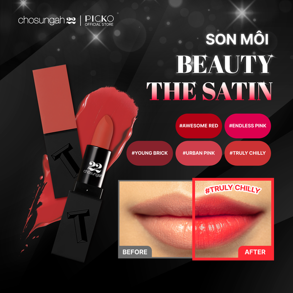 Chosungah Beauty L ipstick The Satin – pickomall