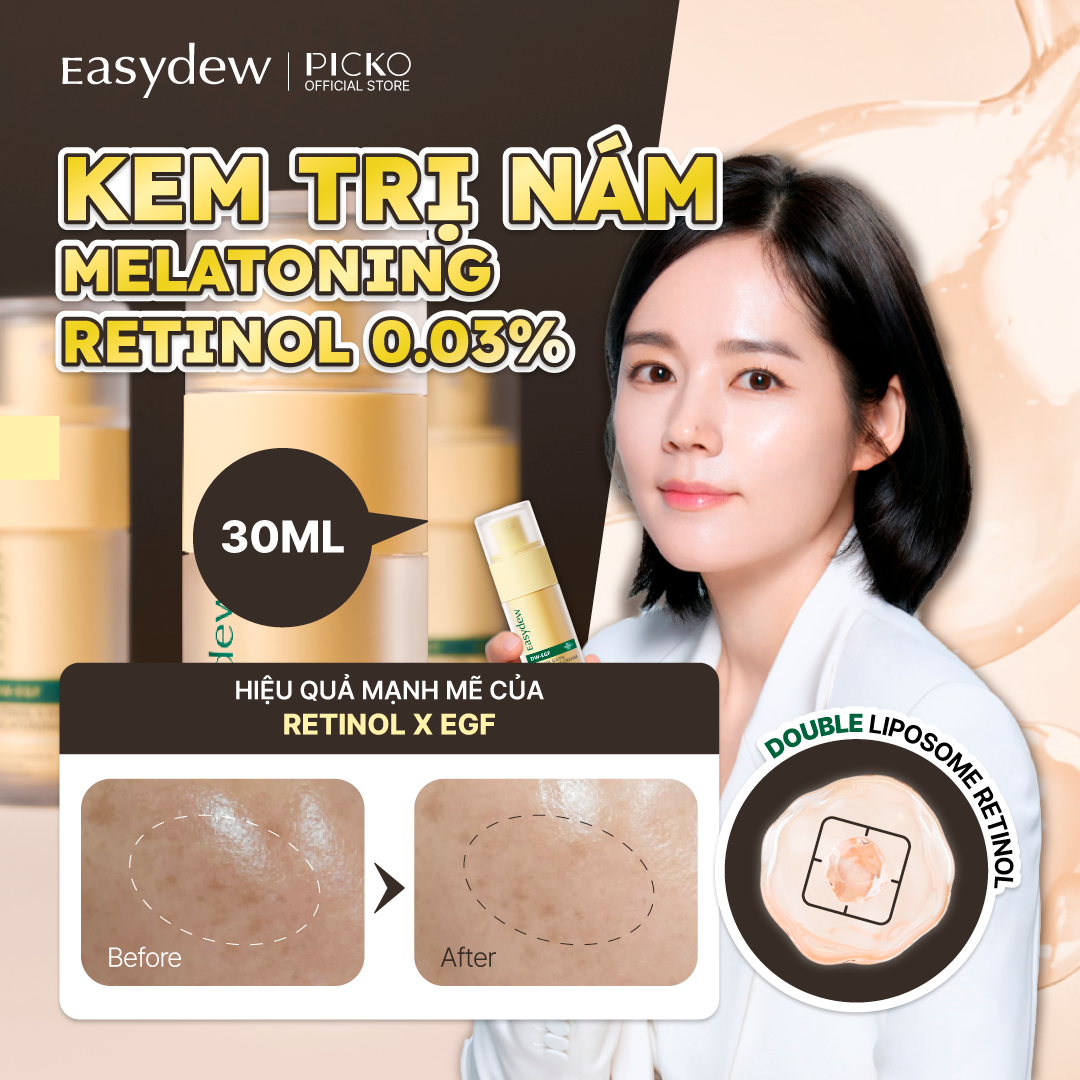 Tinh Chất Dưỡng Trắng, Cải Thiện Nếp Nhăn Easydew DW-EGF Retinol 0.03% – pickomall