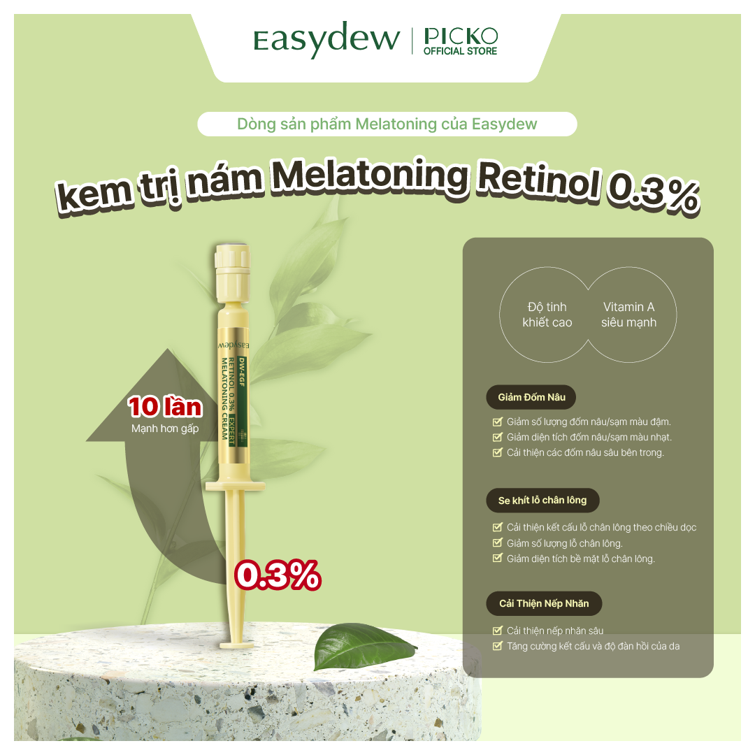 Huyết Thanh Dưỡng Trắng, Cải Thiện Nếp Nhăn Easydew DW-EGF Retinol 0. – pickomall