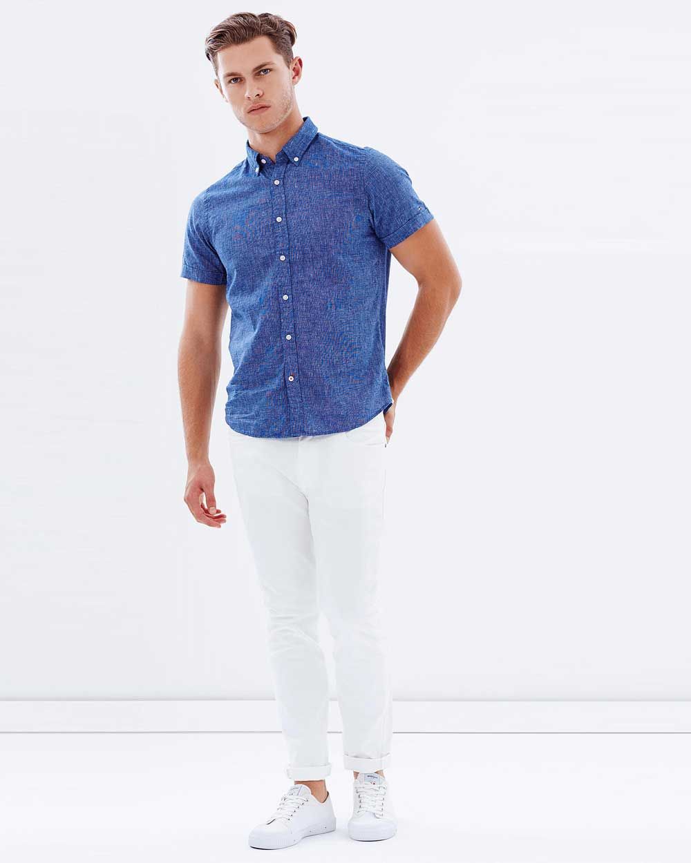 Quần Jeans Nam Trắng Memoristore