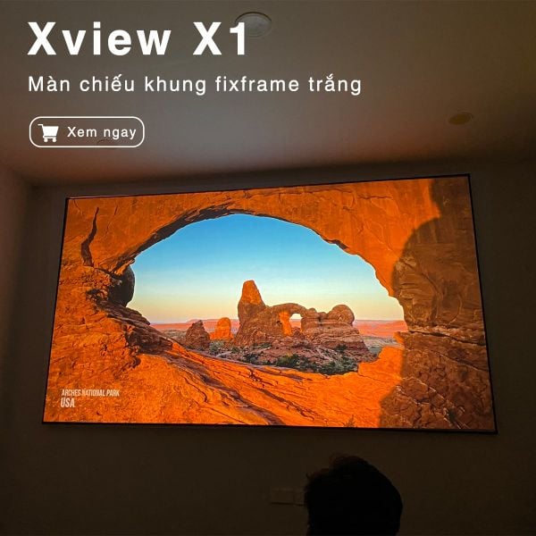 MÀN CHIẾU XVIEW X1 KHUNG FIXFRAME TRẮNG CAO CẤP – XVIEW VIỆT NAM