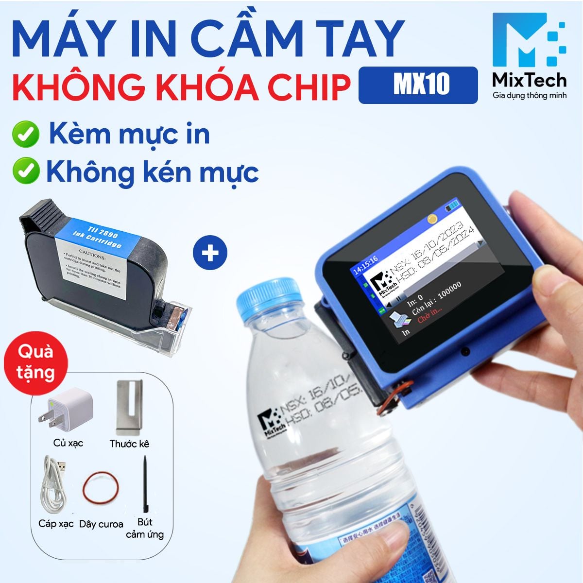 Máy in date cầm tay MX10 – MixTech Shop