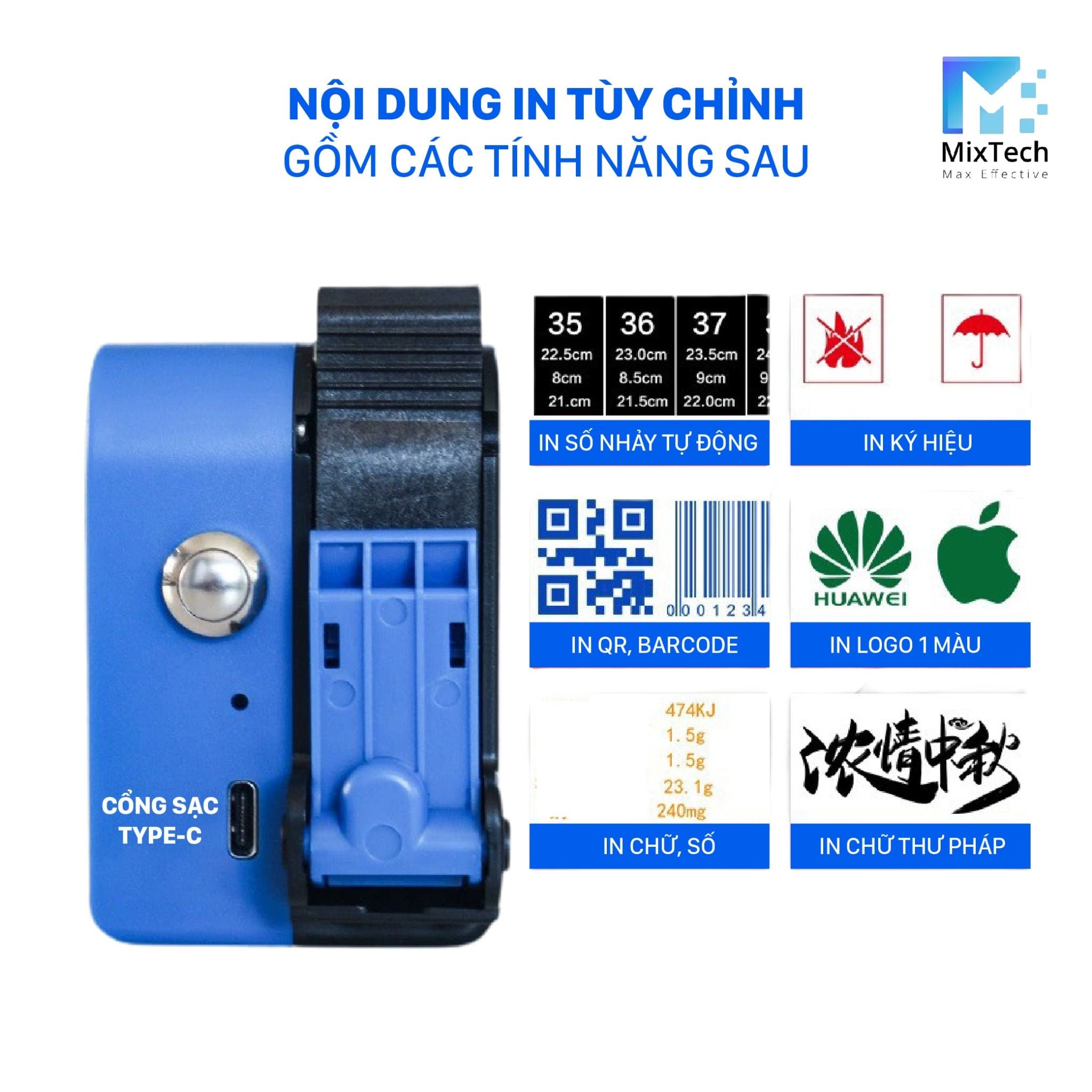 Máy in date cầm tay MX10 – MixTech Shop