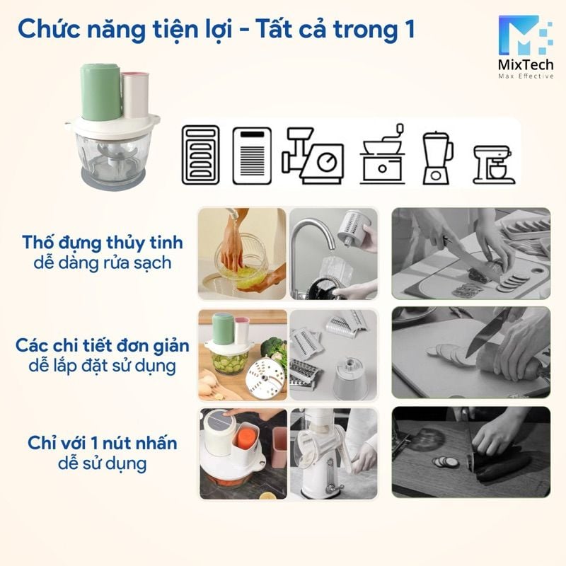 Máy Xay Thực Phẩm Đa Năng MX03 – MixTech Shop
