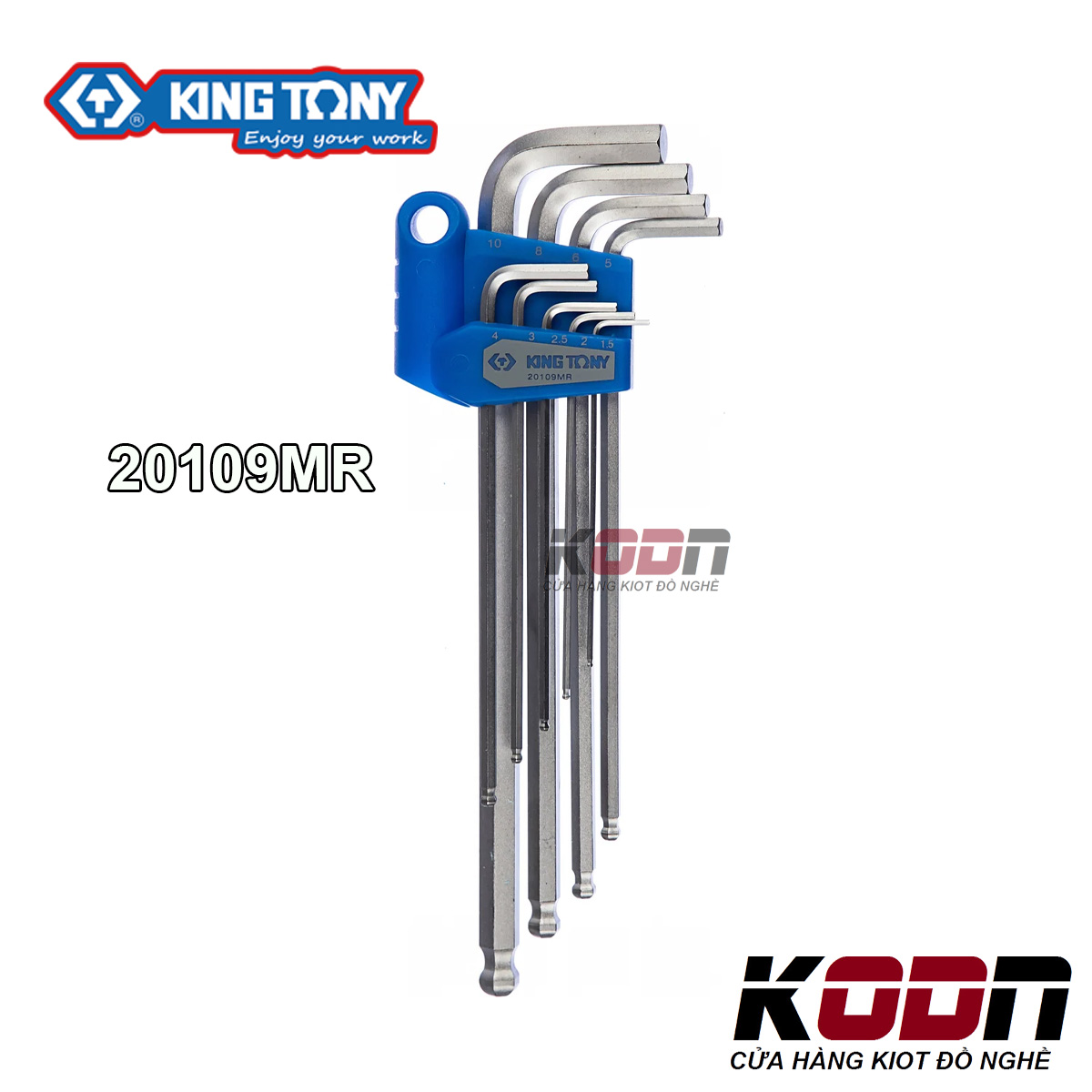 Bộ lục giác bi dài 9 chi tiết KINGTONY 20109MR