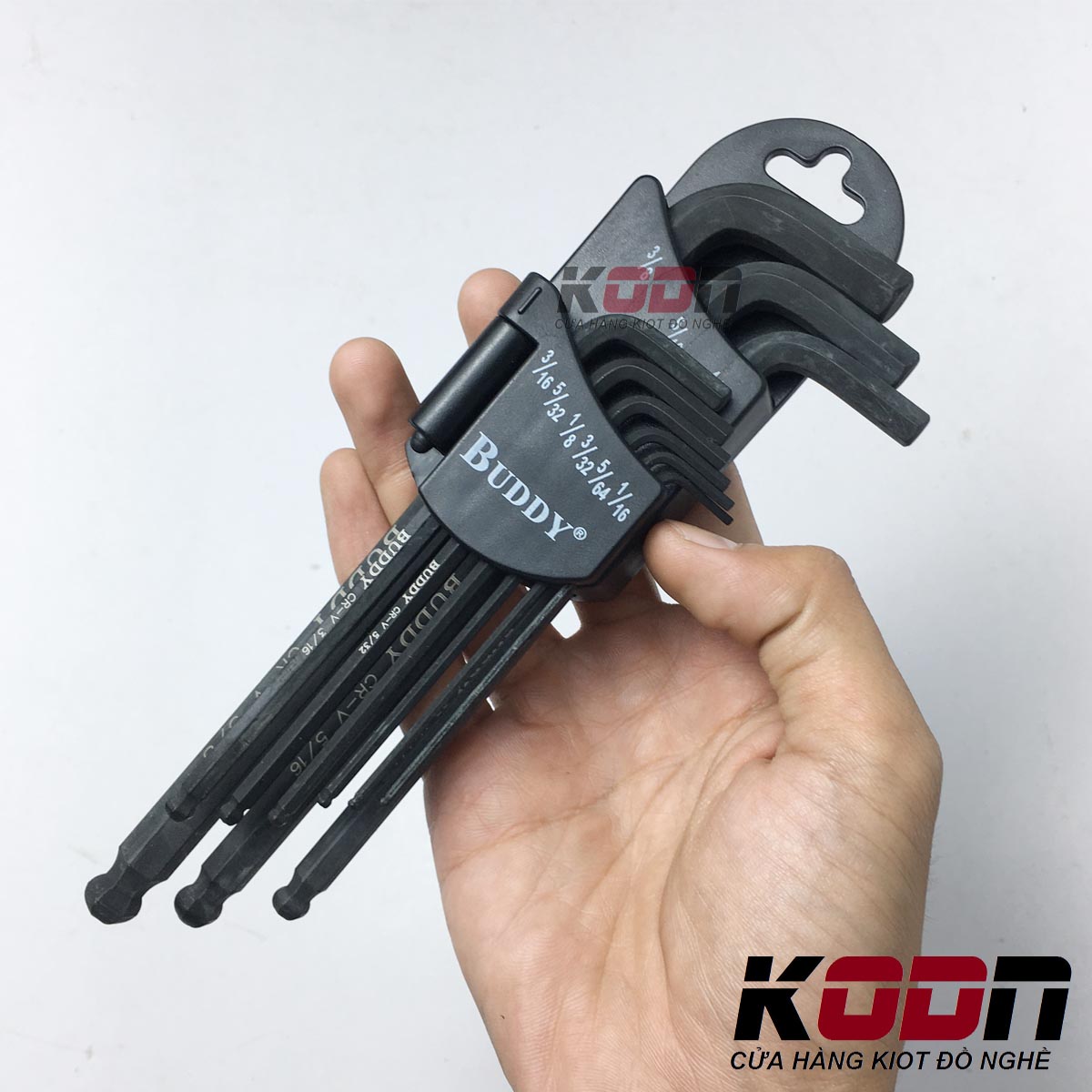 Bộ lục giác hệ inch có nam châm BUDDY A0099