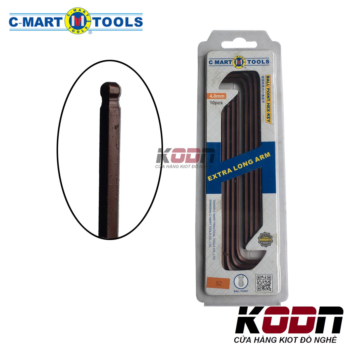 Lục giác bi lẻ 4mm C-MART F0017-04