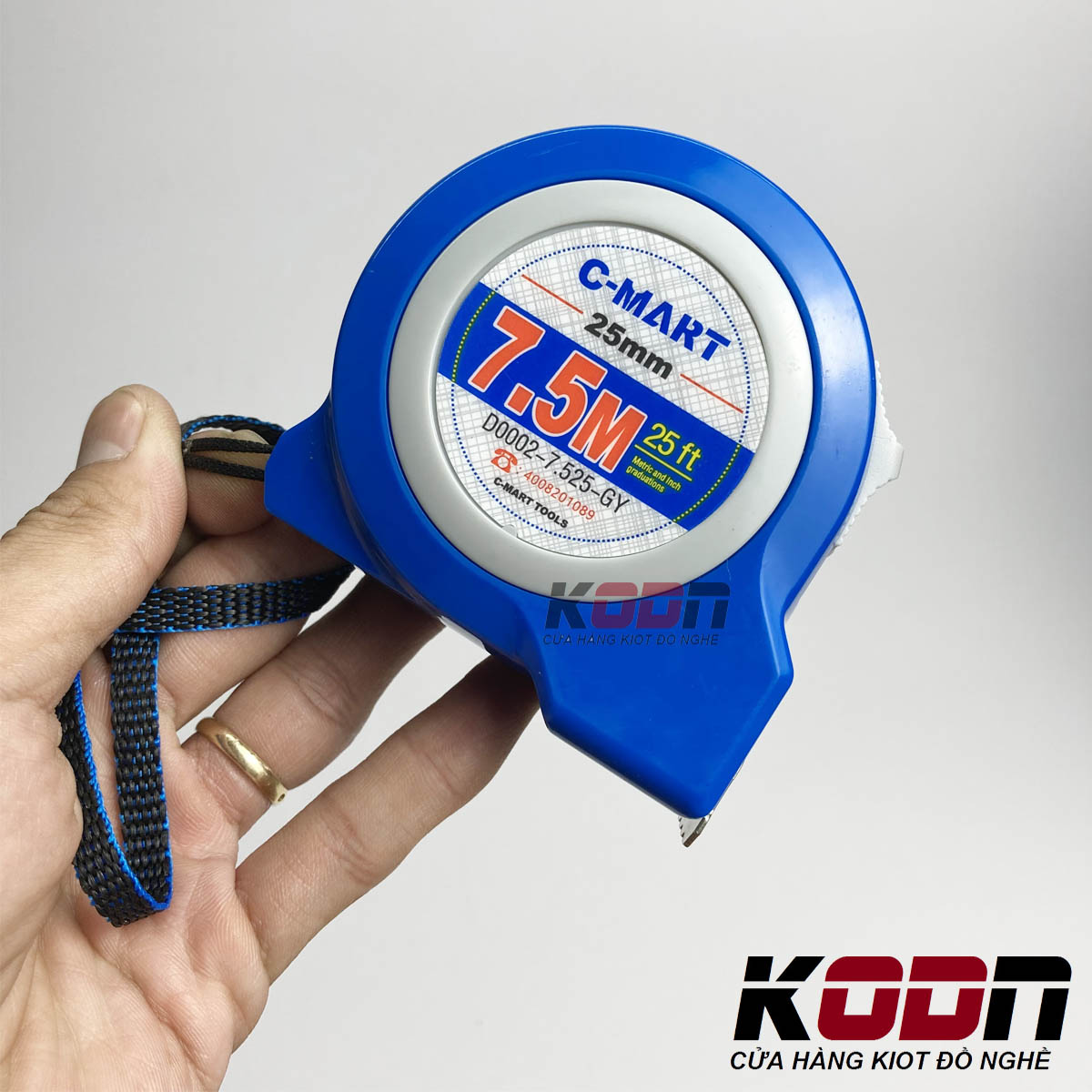 Thước cuộn, thước kéo 2m 3m 5m 7.5m 10m C-MART D0002