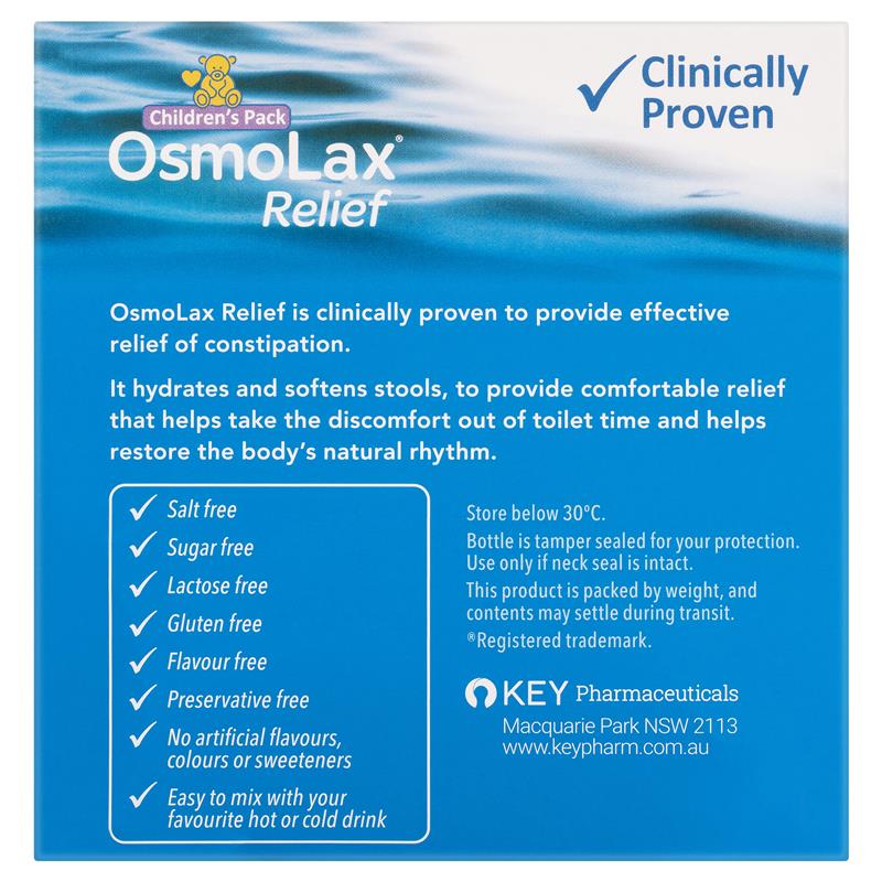 OsmoLax Relief Children's Laxative Powder 35 Dose 298g - Macrogol Cons