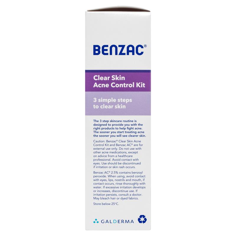 Benzac Acne Control 3 Step Acne Starter Kit