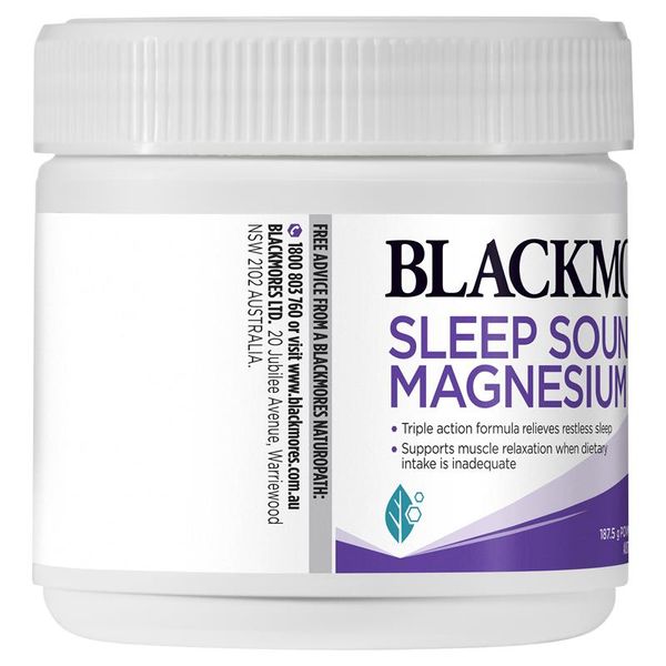 Blackmores Sleep Sound Magnesium Sleep Support Powder 187.5g