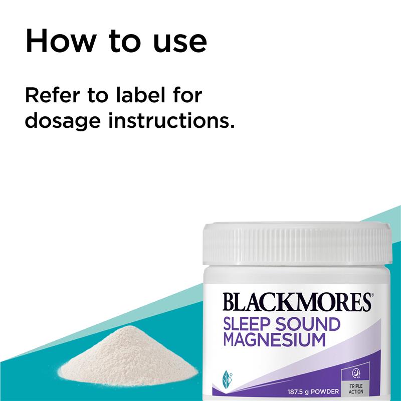 Blackmores Sleep Sound Magnesium Sleep Support Powder 187.5g