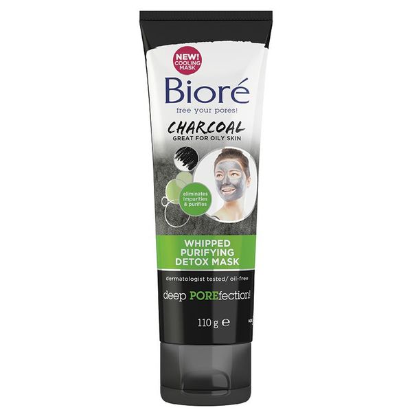 Biore Charcoal Whipped Purifying Detox Mask 110g