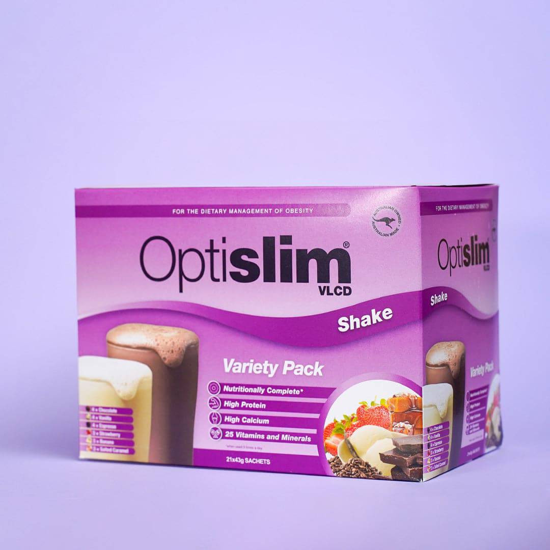 Optislim VLCD Meal Replacement Shake Variety Pack 21x43g Sachets