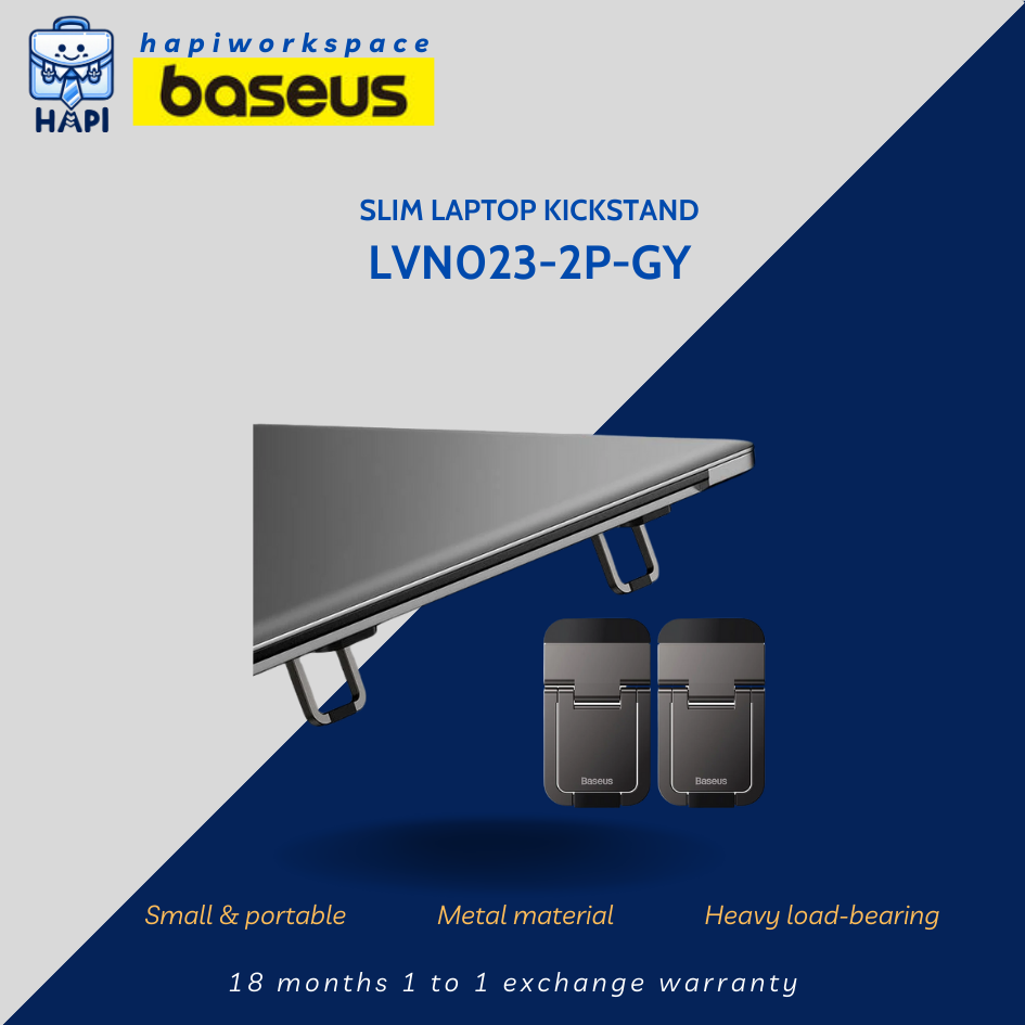 Đế tản nhiệt kim loại Baseus BS-LVN023-2P-GY nhỏ gọn nhất, chất liệu c – Hapiworkspace