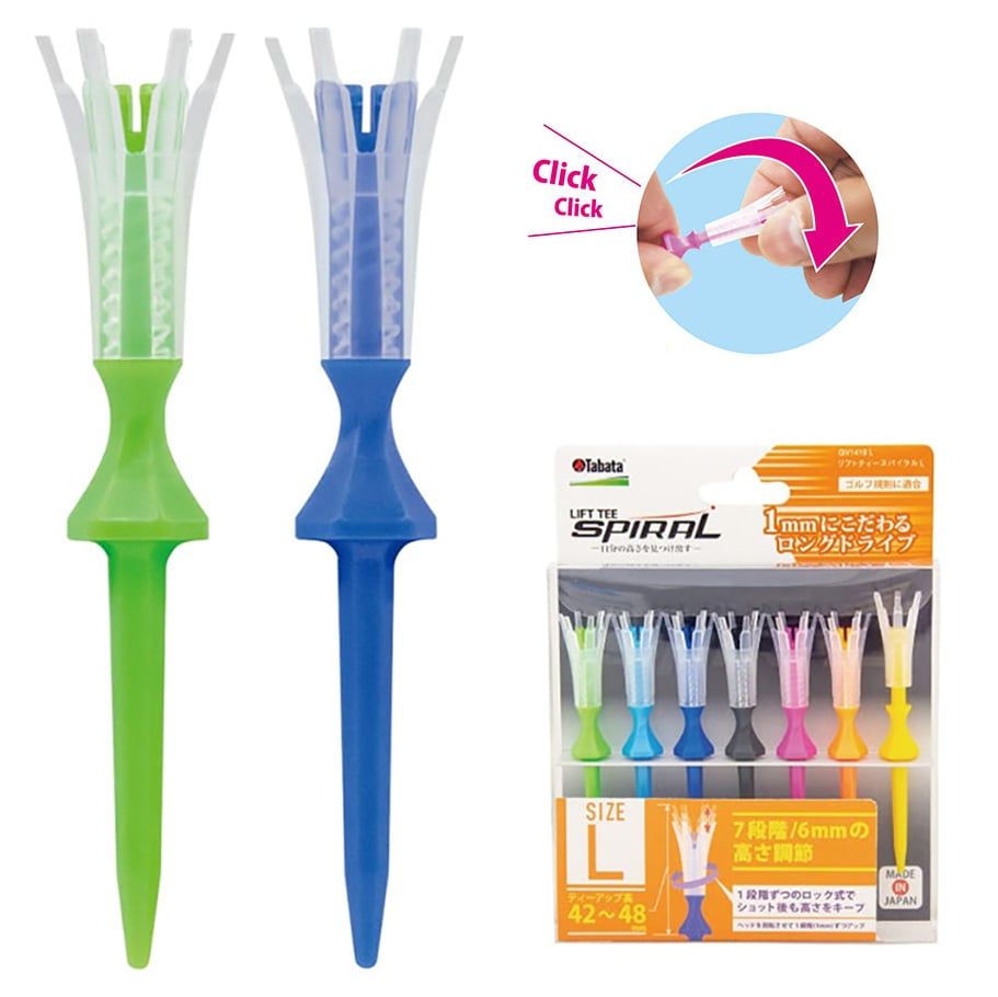 Tee golf nhựa Lift Tee Spiral GV1419 | Tabata – Minh Chân Golf