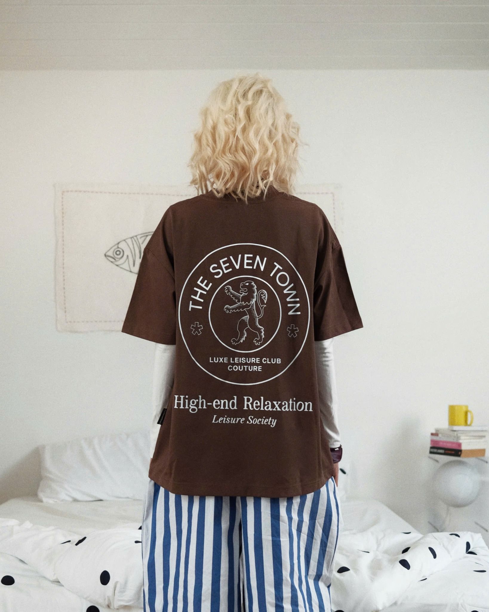SEVENTOWN HIGH-END RELAXATION T-SHIRTS ( CHOCOLATE BROWN ) – seventown