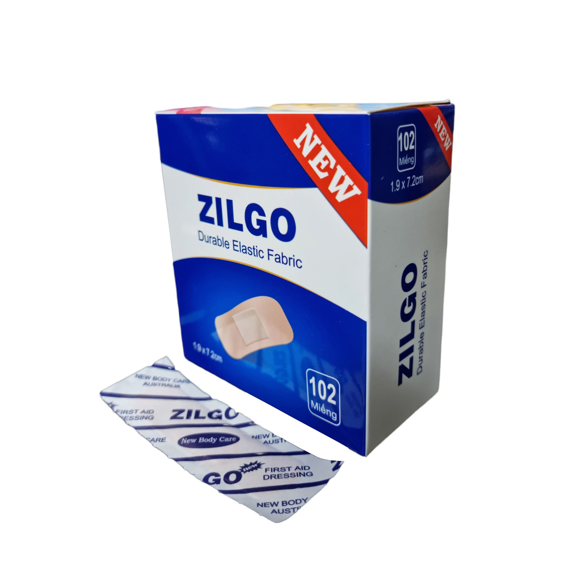 BĂNG CÁ NHÂN ZILGO (HỘP 102 MIẾNG) – Nhà thuốc Pharceco
