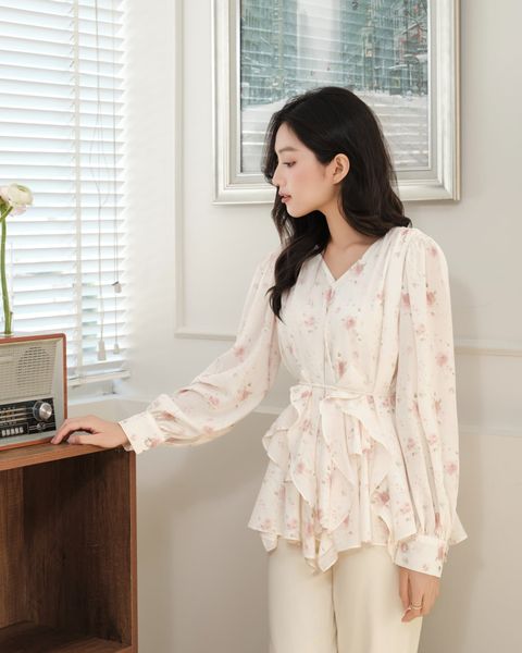 DOVE BLOUSE - FLORAL – Call Me Ari
