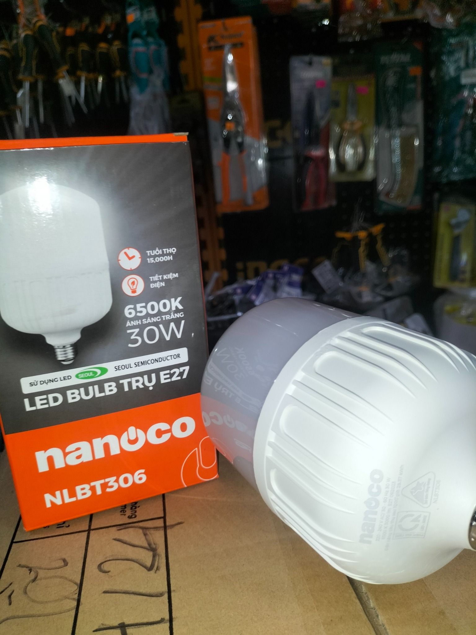 Bóng đèn led bulb trụ 30w NANOCO , bóng led trụ – Nianshop
