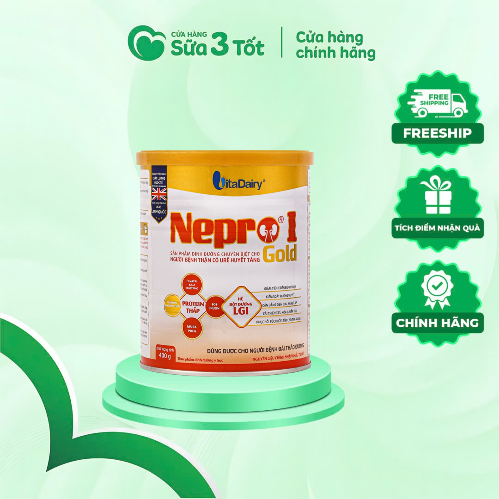 Sữa Bột Nepro 1 Gold - Lon 400G – SUA3TOT