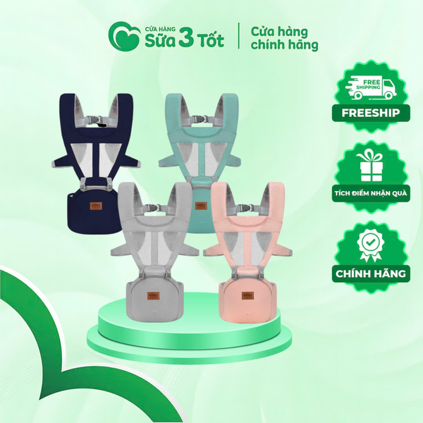 Địu Em Bé Naa Va ( Grey) - Tobe – SUA3TOT