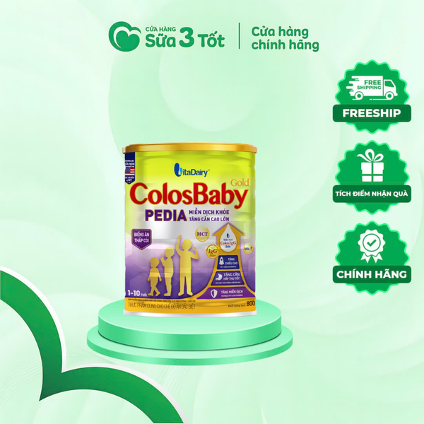 Sữa Bột Colosbaby Pedia Gold ( Từ 1 - 10 Tuổi) - Lon 800g – SUA3TOT