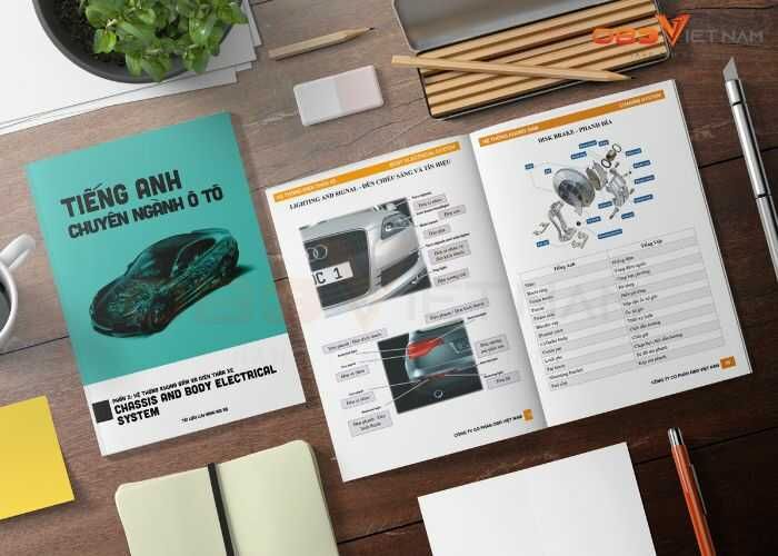 Bộ sách tiếng anh chuyên ngành ô tô – Thiết bị Gara - Phụ gia ô tô